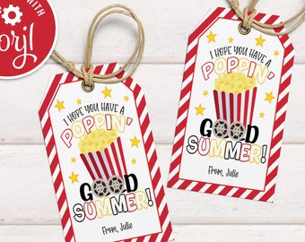 Popcorn Tags - Etsy