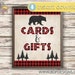 Lumberjack Cards & Gifts Sign, Lumberjack Party Printables, Lumberjack ...