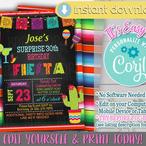 Fiesta Birthday - Etsy