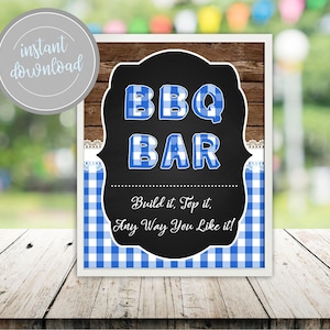 BBQ Bar Sign Backyard BBQ I Do BBQ Engagement Couples Wedding Coed Boy ...