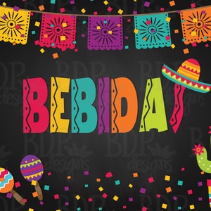 Bebidas Sign, Fiesta Bebidas Sign, Fiesta Printable, Fiesta Bridal ...