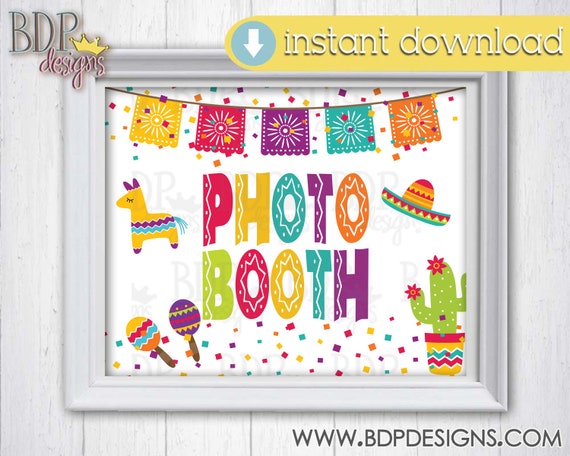 Fiesta Photo Booth, Fiesta Party Signs, Fiesta Sign Printable, Fiesta ...