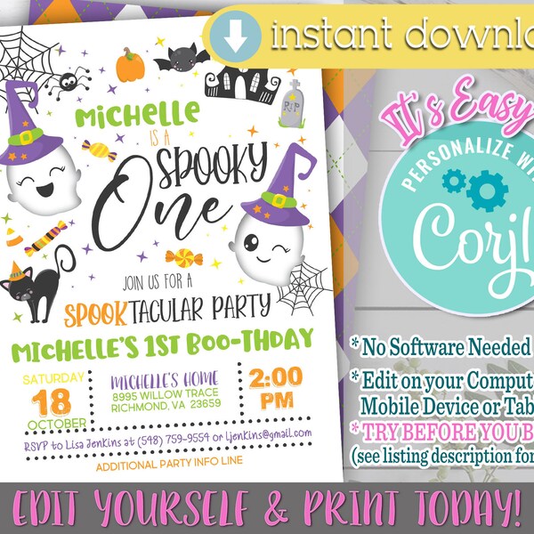 Spooky One Birthday - Etsy