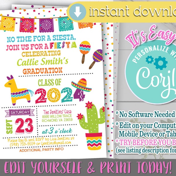 Fiesta Graduation - Etsy
