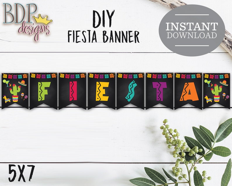 Fiesta Banner Fiesta Banner Download Fiesta Download Fiesta - Etsy