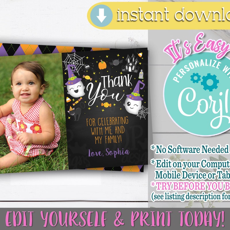 Spooky Thank You - Etsy