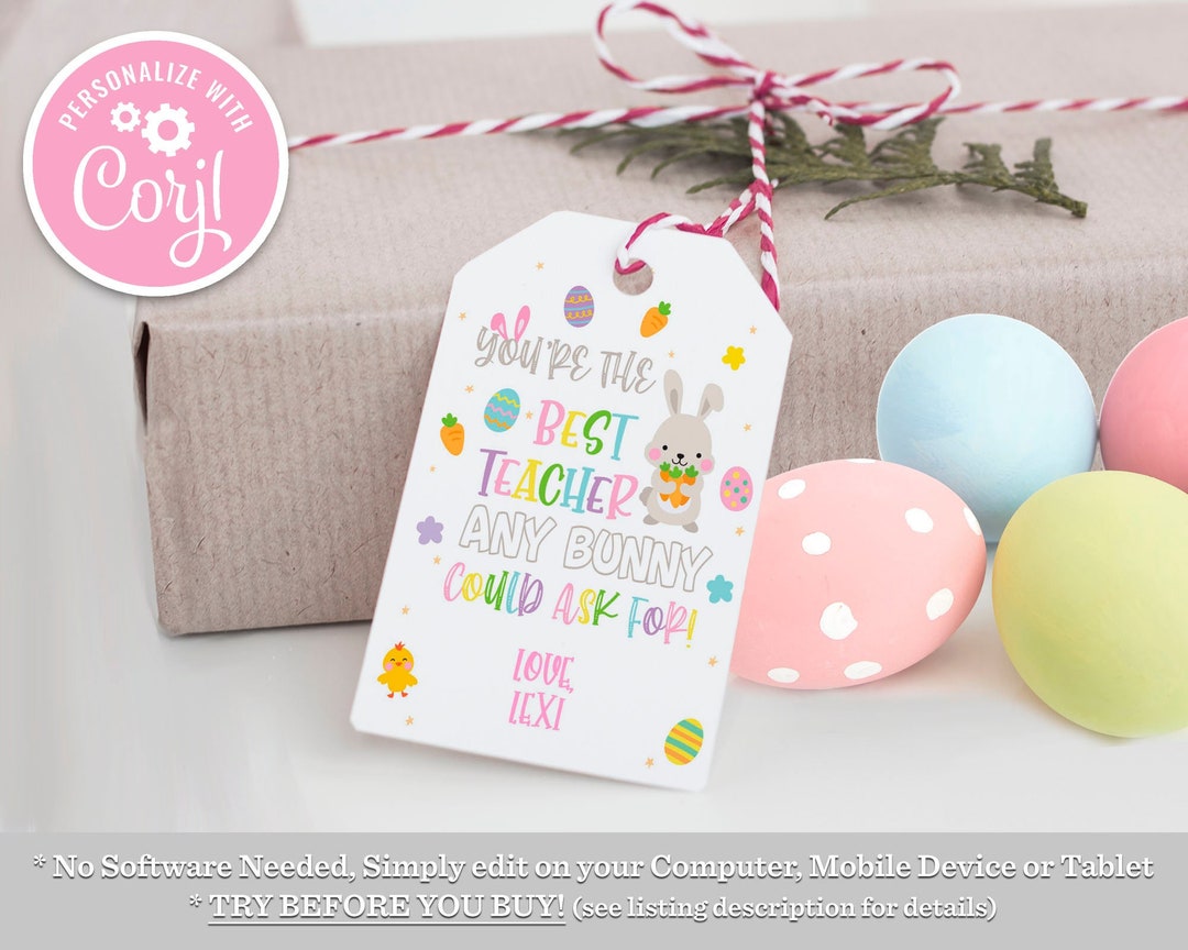 You're the Best Teacher Any Bunny Could Ask for Appreciation Thank You ...