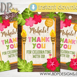DEER/BUCK Boy Hunter Birthday Thank You Tag Thank You for Celebrating ...