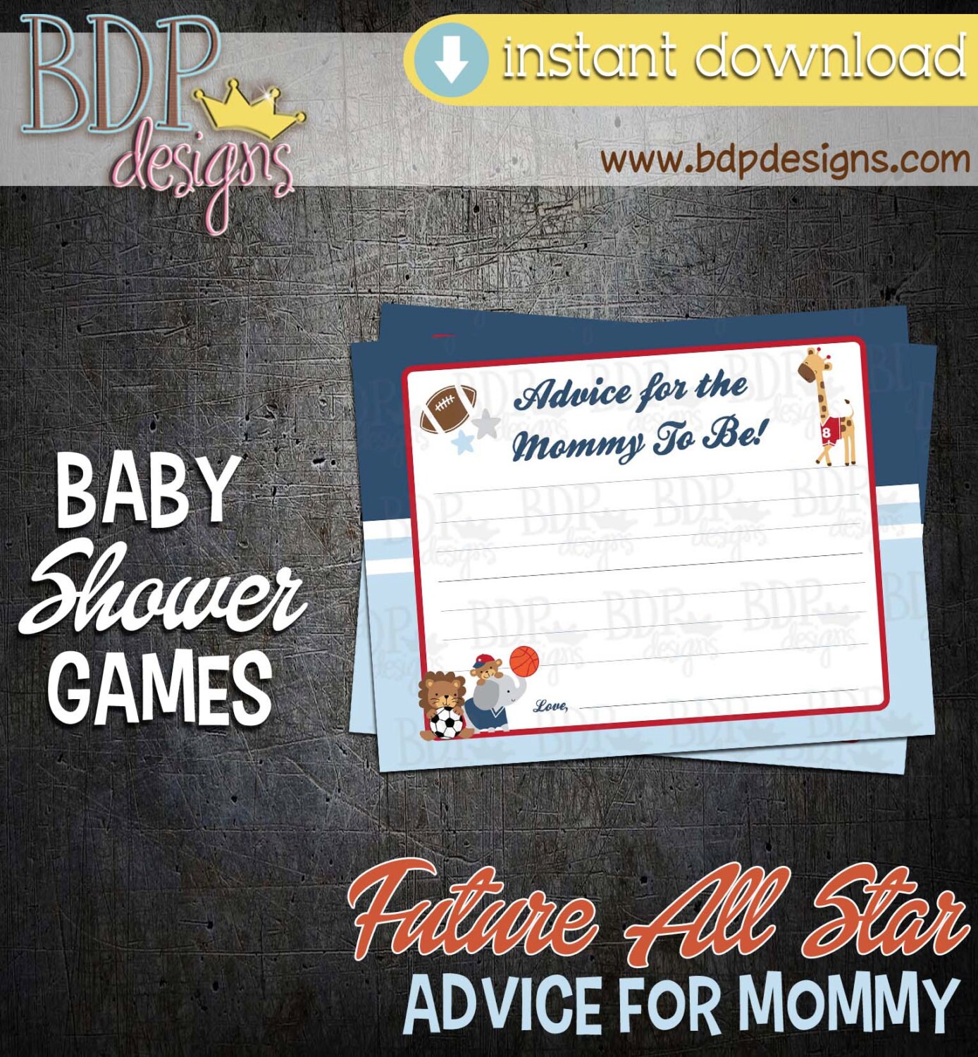 INSTANT DOWNLOAD Future All Star Jungle Sports Advice Cards - Etsy