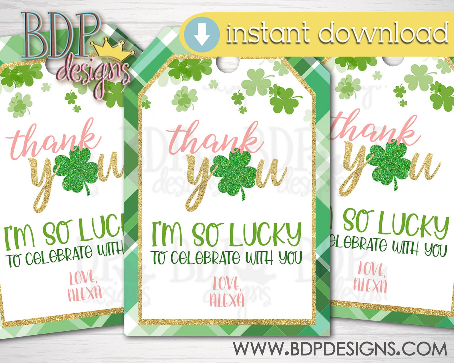 Lucky One Favor Tag Lucky One Favors Lucky One Birthday | Etsy