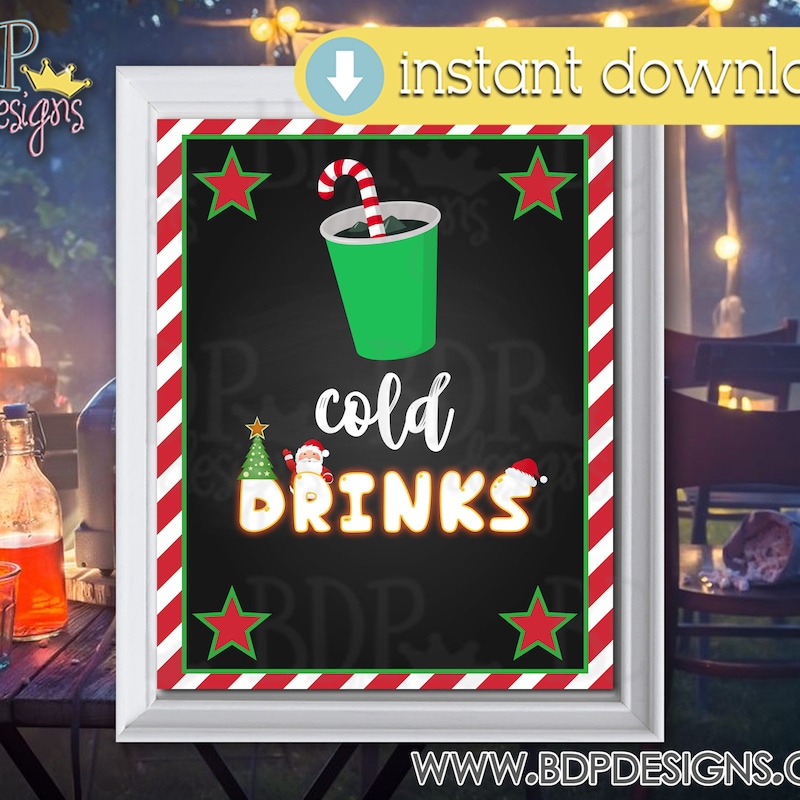 Cold Drinks Sign - Etsy