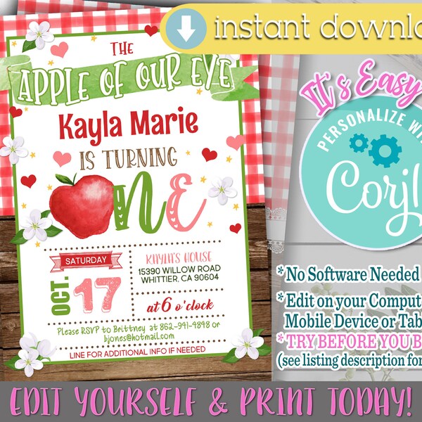 Apple Birthday - Etsy