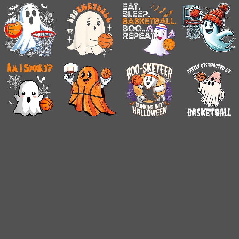 Ghost Playing Basketball Halloween PNG, Funny Sarcastic Quote Clipart ...