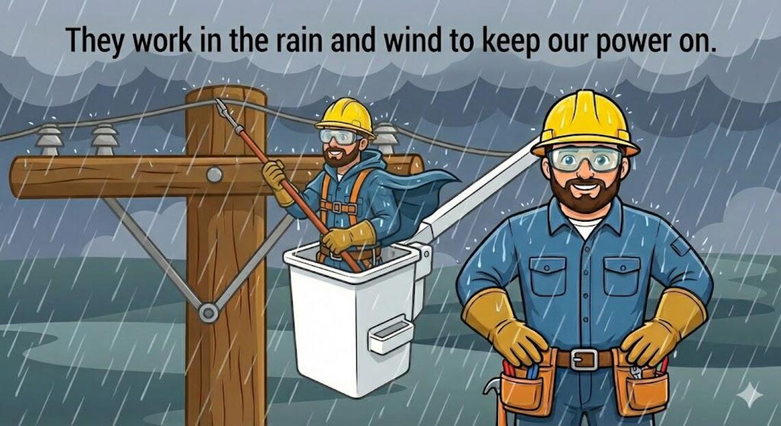 Our Heroes in Hard Hats: A Story About Linemen, A Children's Book About ...