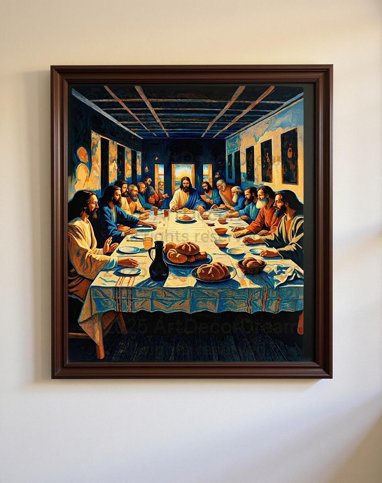 Last Supper Artwork | Downloadable Christian Art | Jesus and Disciples ...