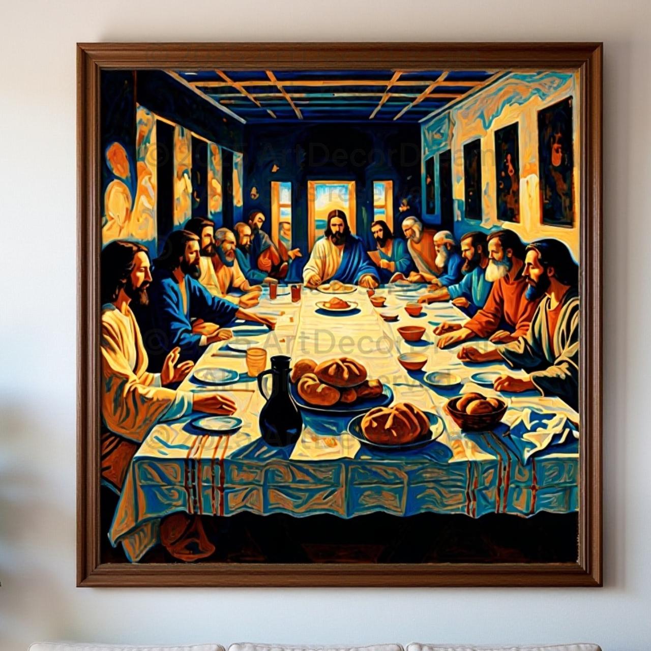 Last Supper Artwork | Downloadable Christian Art | Jesus and Disciples ...