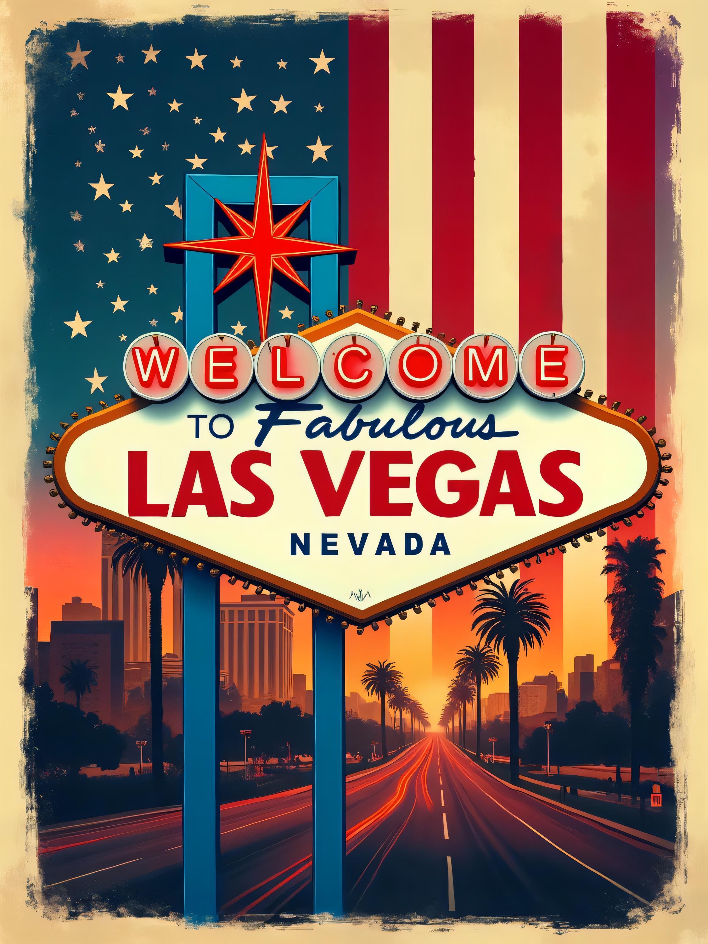Las Vegas Poster - USA Wall Art - Etsy