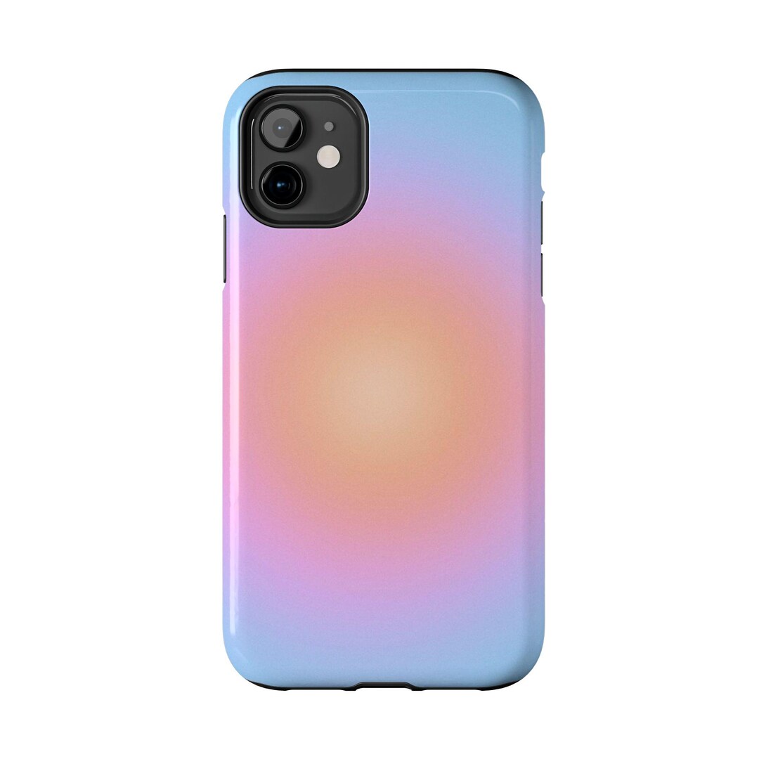 Bright Pastel Gradient Sunburst Phone Case | Tough Phone Cases - Etsy