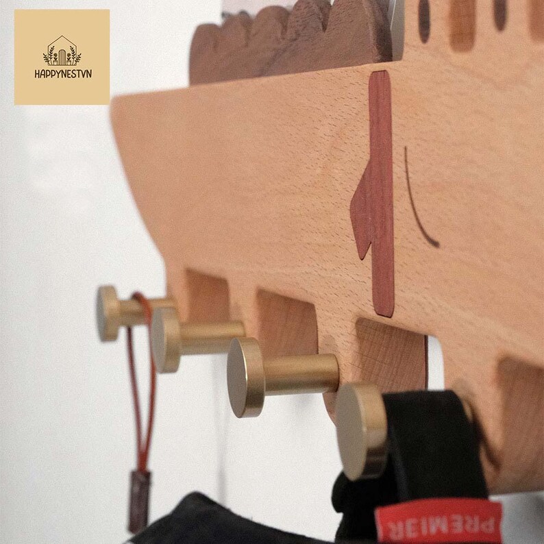 Wooden Crocodile Wall Hook, Kids Room Decor, Animal Coat Hanger - Etsy