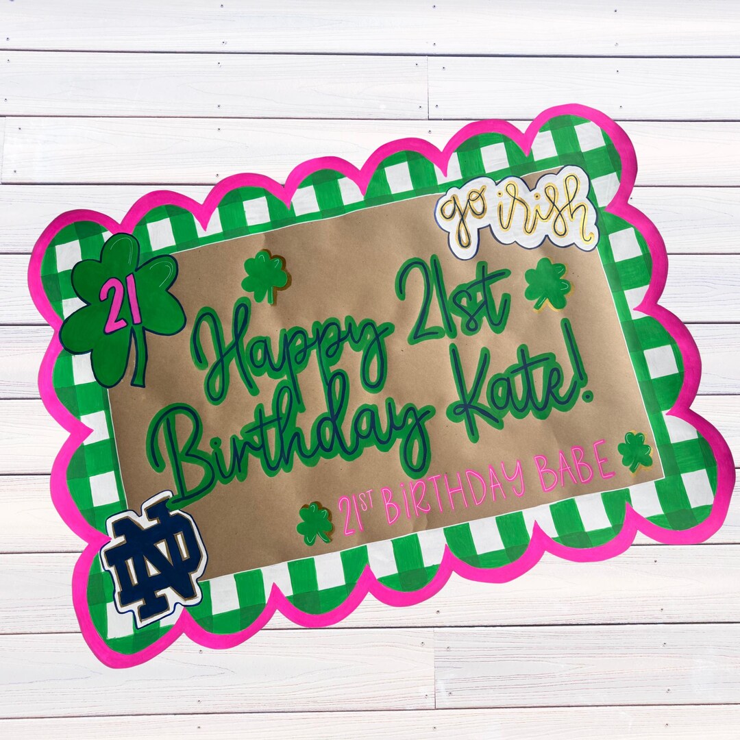 Custom Hand Painted Kraft Paper Banner, Party Decor Backdrop - Etsy