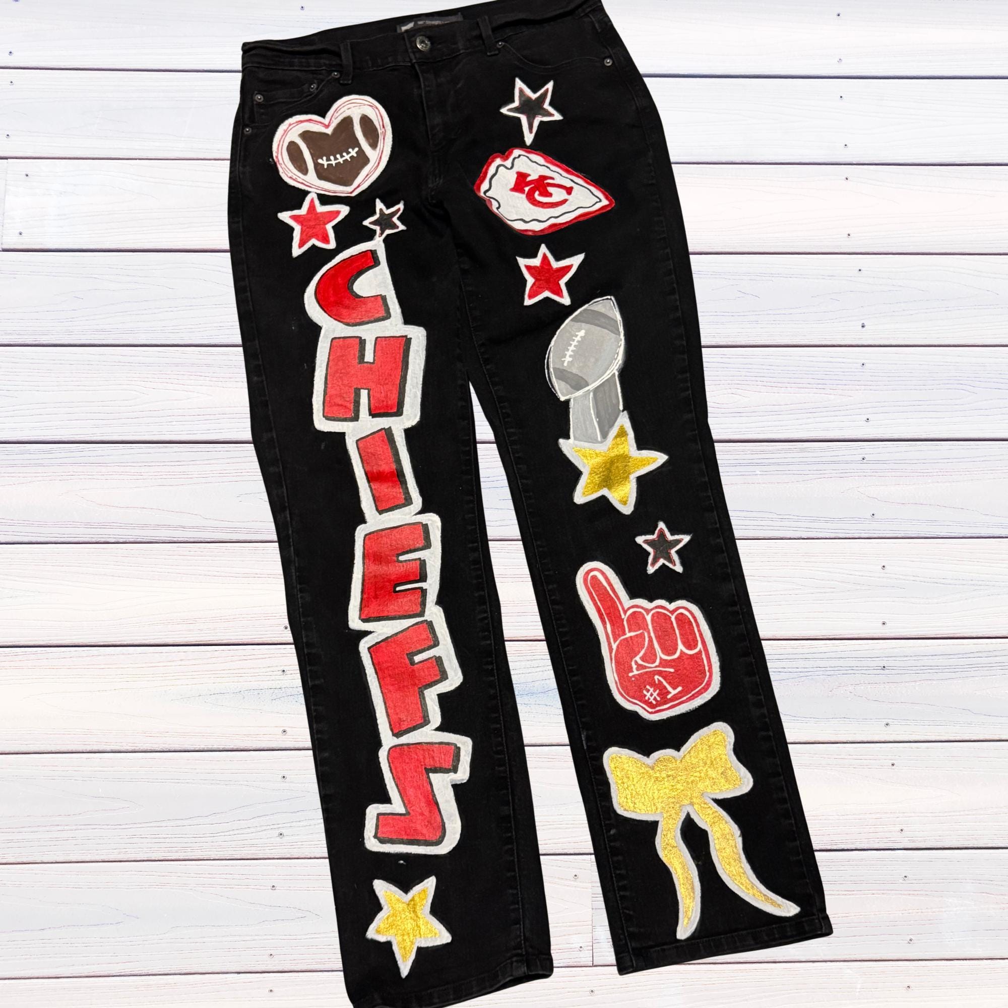 Custom Hand-painted Jeans | Personalized Denim, Wearable Art (you ...