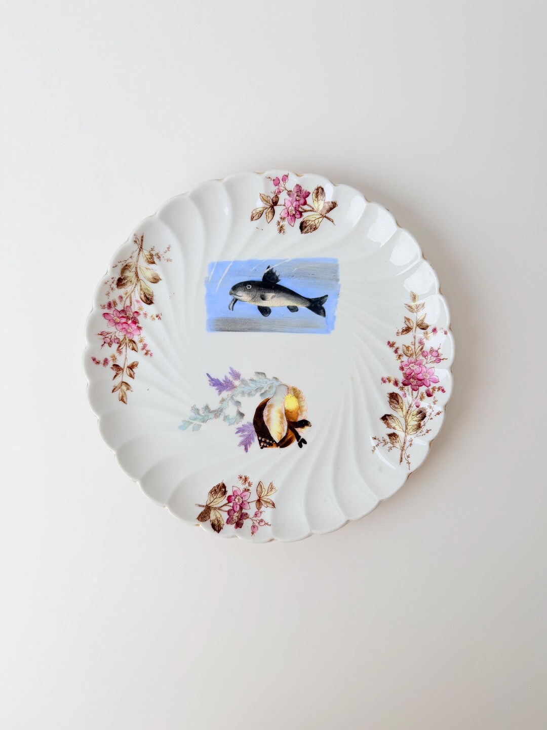 Vintage Carlsbad Fish Transferware Plate – Austrian Porcelain ...