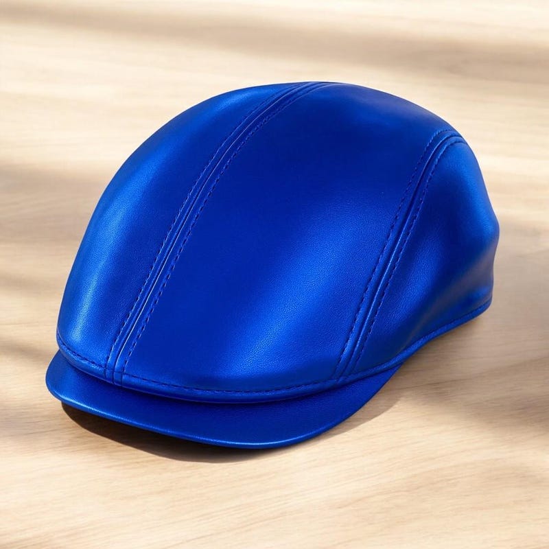 Blue Newsboy Cap - Etsy