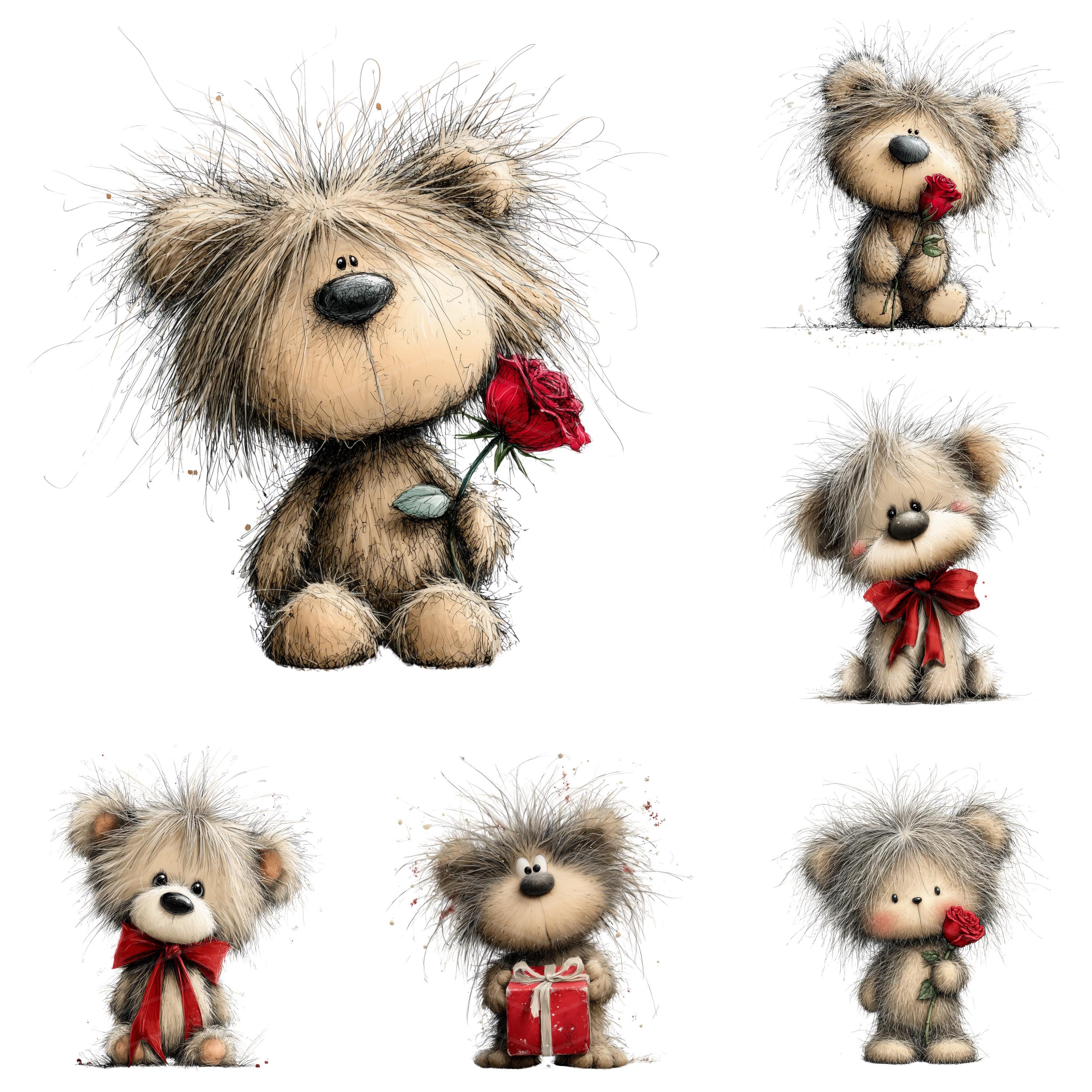 34 Adorable Teddy Bear Clipart Bundle, (digital Download) - Etsy