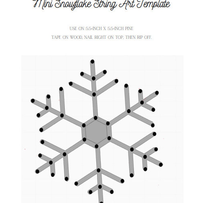 Snowflake String Art - Etsy