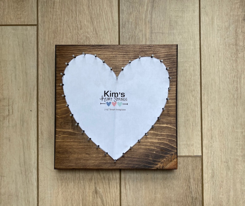 Digital String Art Heart Template - 3 Sizes - Etsy