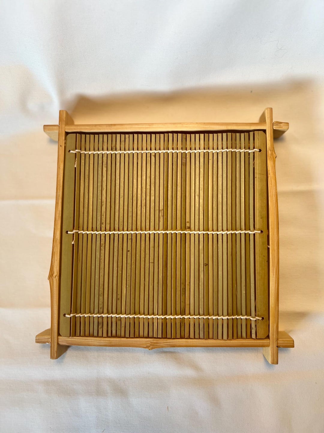 Japanese Bamboo Zaru Tray – Authentic Vintage Soba Noodle Plate - Etsy