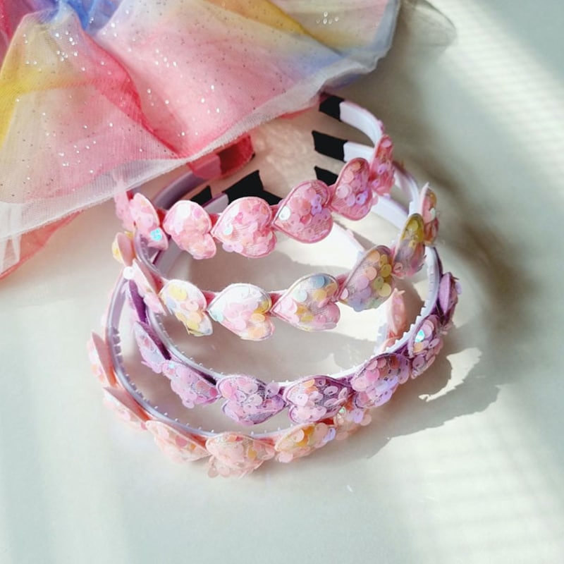 Girls Headband With Heart - Etsy