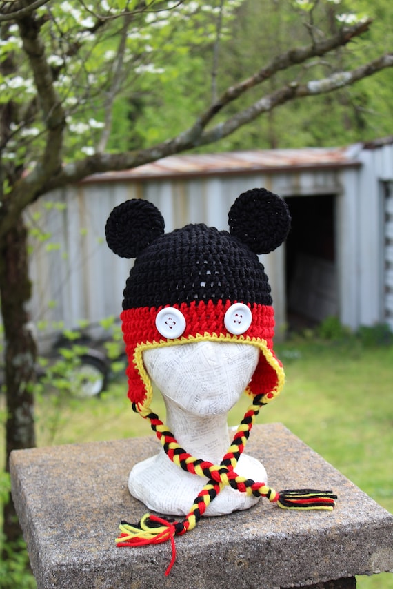 Free Crochet Pattern For Mickey Mouse Hat