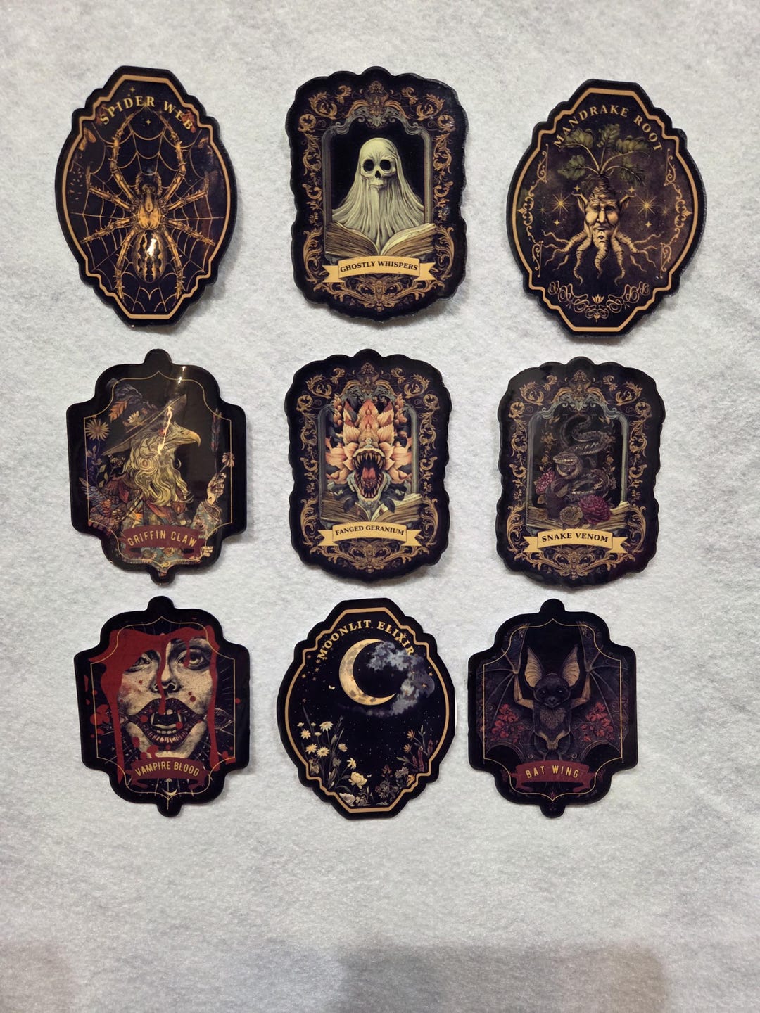Apothecary Labels Sticker Pack - 9 Pc Waterproof Stickers - Etsy