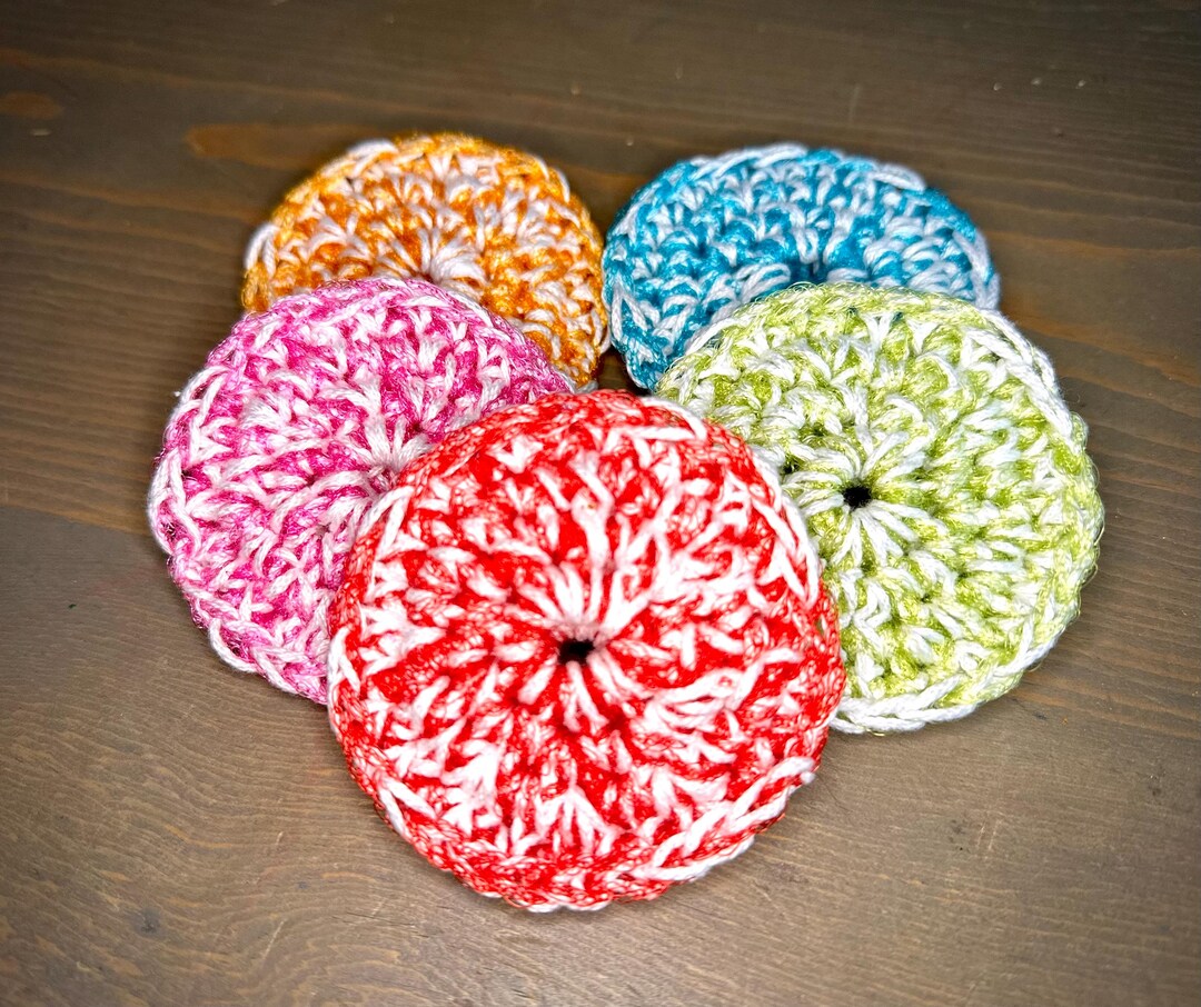 Scrubby Sponge Set of 3, Reusable and Washable, Handmade - Etsy