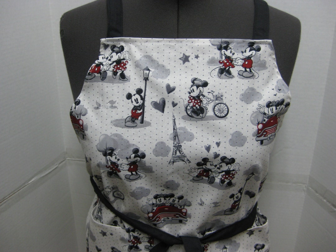 Mickey Mouse and Minnie Adult Apron - Etsy