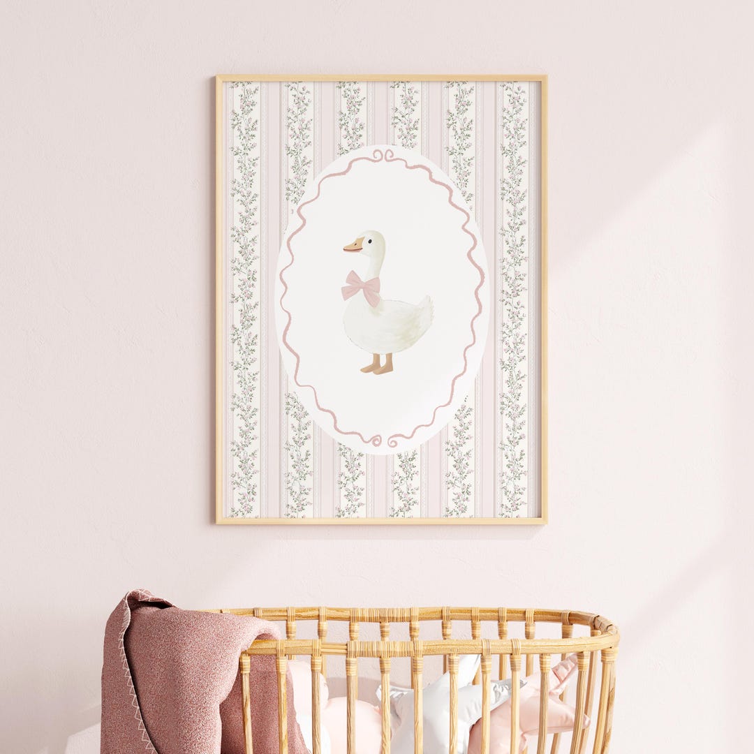 Vintage Silly Goose Wall Art Printable Grandmillennial Downloadable ...