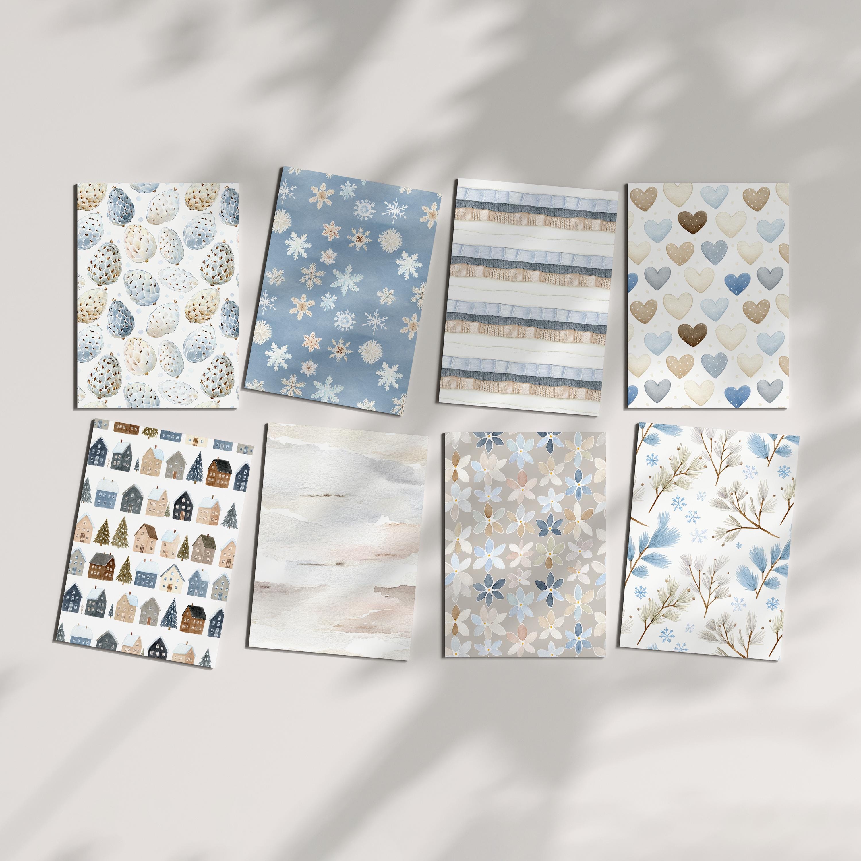 Hygge Winter Seamless Patterns Nordic Scandinavian Christmas ...