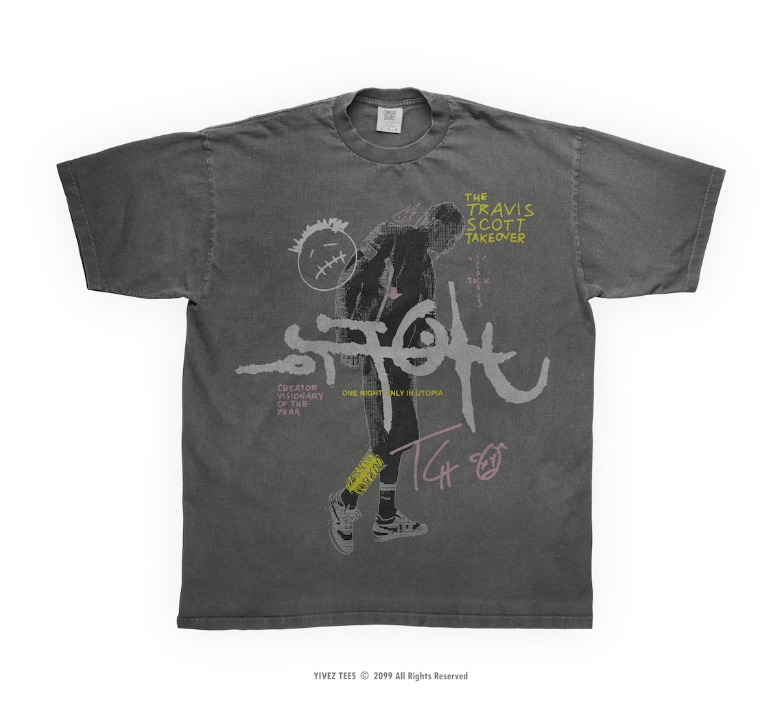 Travis Scott Utopia T-shirt | Hip-hop Concert Tour Merch | Cactus Jack ...