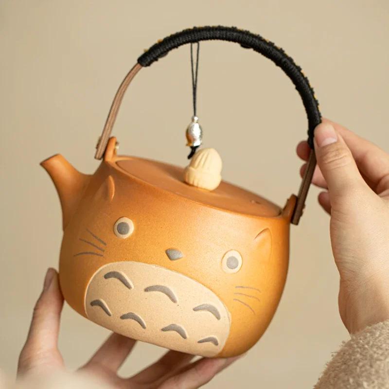 Totoro Tea Cup and Pot Set - Ceramic Studio Ghibli Anime Collectibles ...