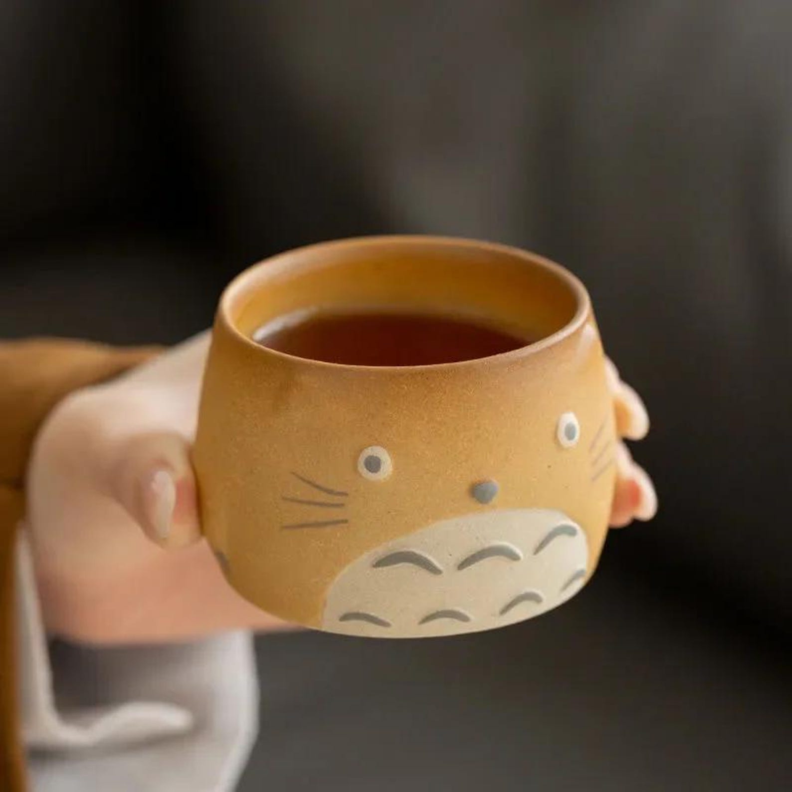 Totoro Tea Cup and Pot Set - Ceramic Studio Ghibli Anime Collectibles ...