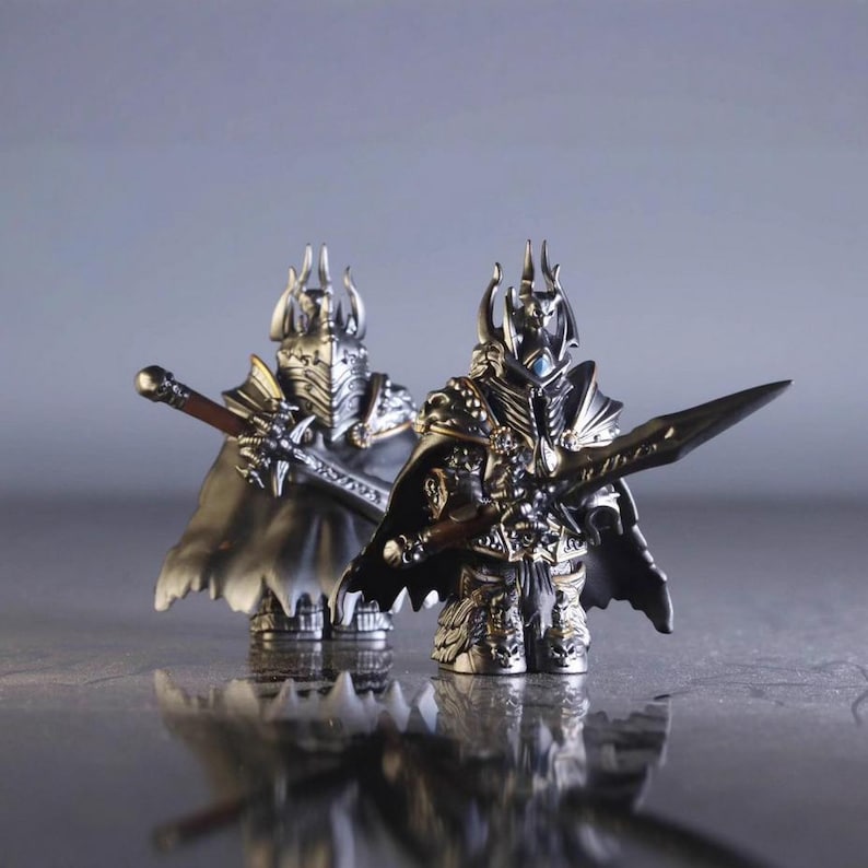 Lego Style World of Warcraft Lich King Arthas Menethil Mini Figures ...