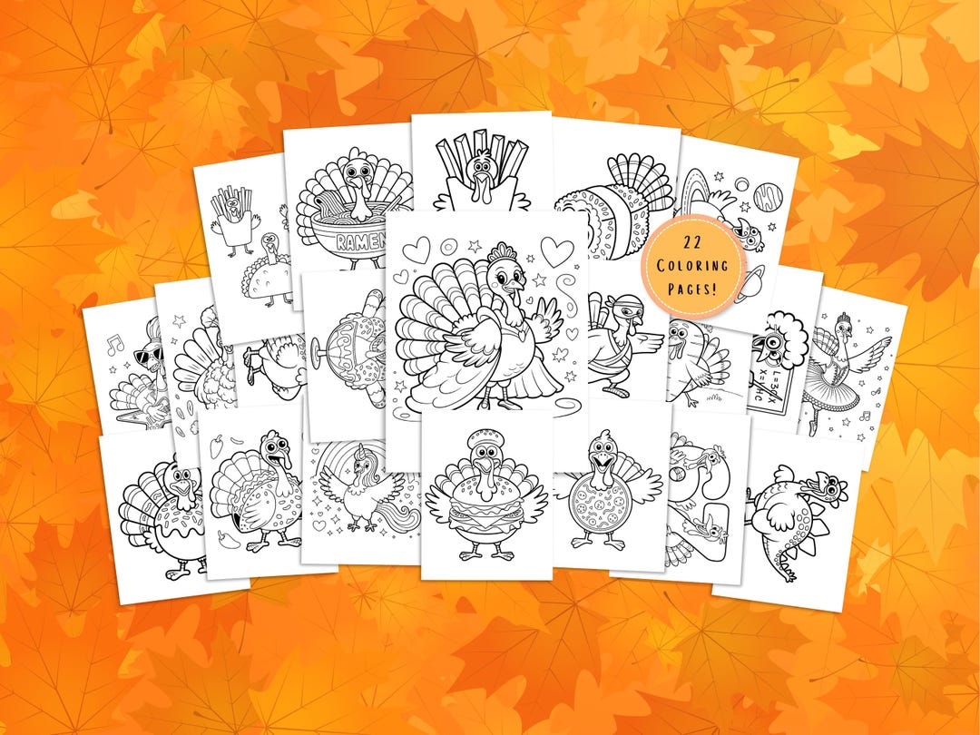 Turkey in Disguise Coloring Pages, Thanksgiving Coloring Activity, PDF ...