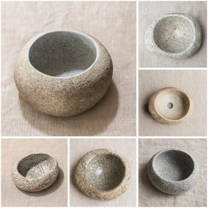 Handmade River Stone Bowl – One of a Kind, Multi-purpose & Eco-friendly ...