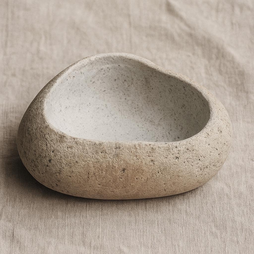 Handmade River Stone Bowl – One of a Kind, Multi-purpose & Eco-friendly ...