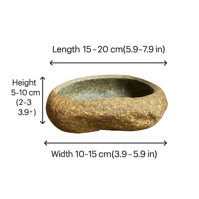 Handmade River Stone Bowl – One of a Kind, Multi-purpose & Eco-friendly ...