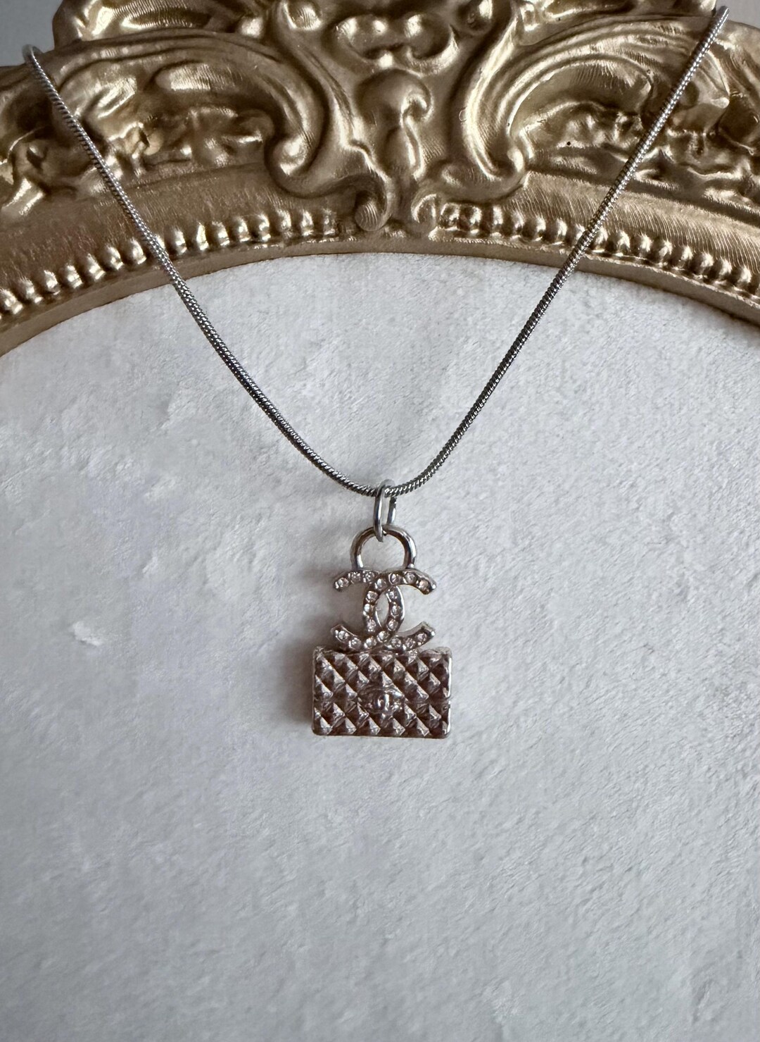 Upcycled Luxury Charm, Pendant Necklace - Etsy