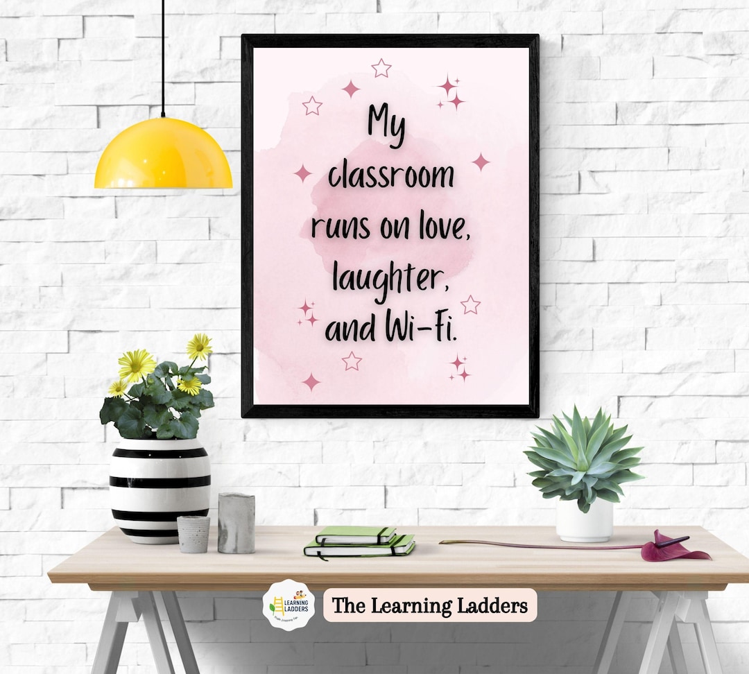Modern Classroom Printable Decor | Teacher Wall Art | School Office ...