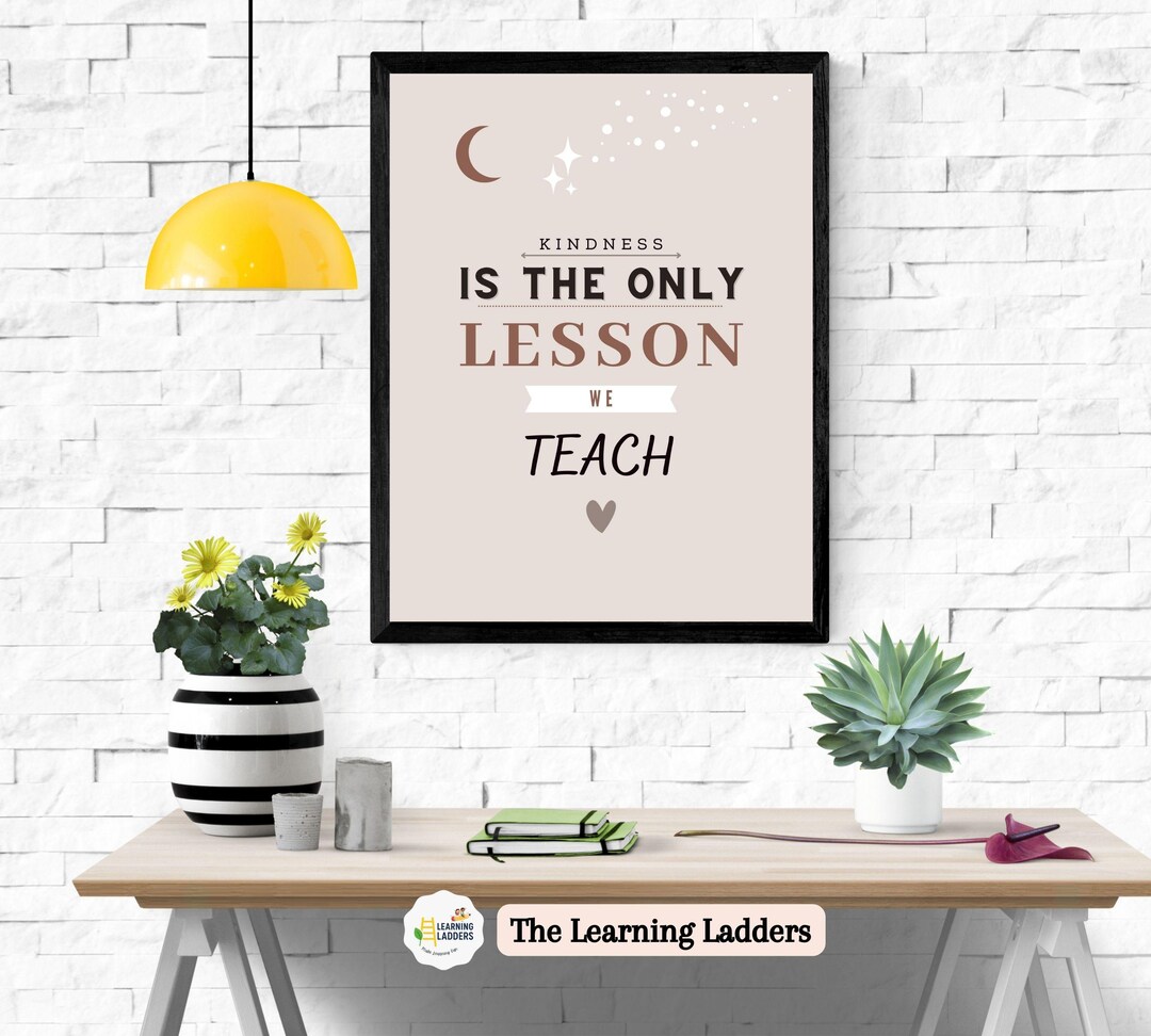 Kindness Classroom Wall Art | Printable Teacher Poster and Kids Room ...