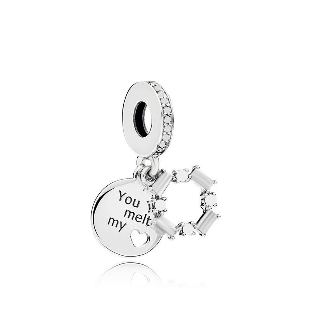 Pandora Ice Carving Hanging Charm You Melt My Heart Love - Etsy